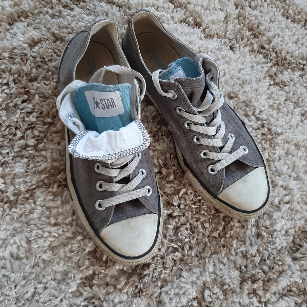 Converse All Star Gray Double Tongue Shoe - Gem